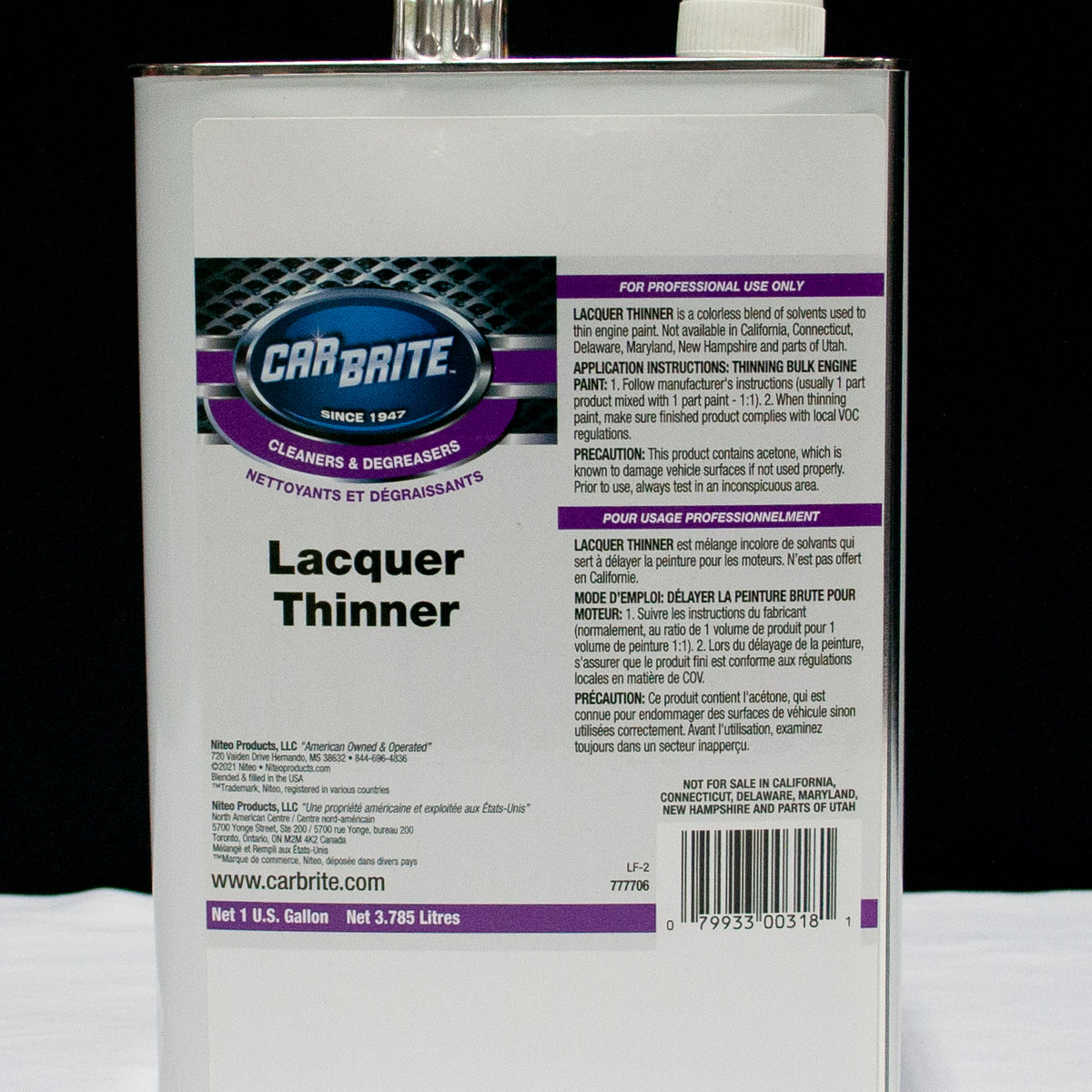 LACQUER THINNER – Wilson Distributor Service